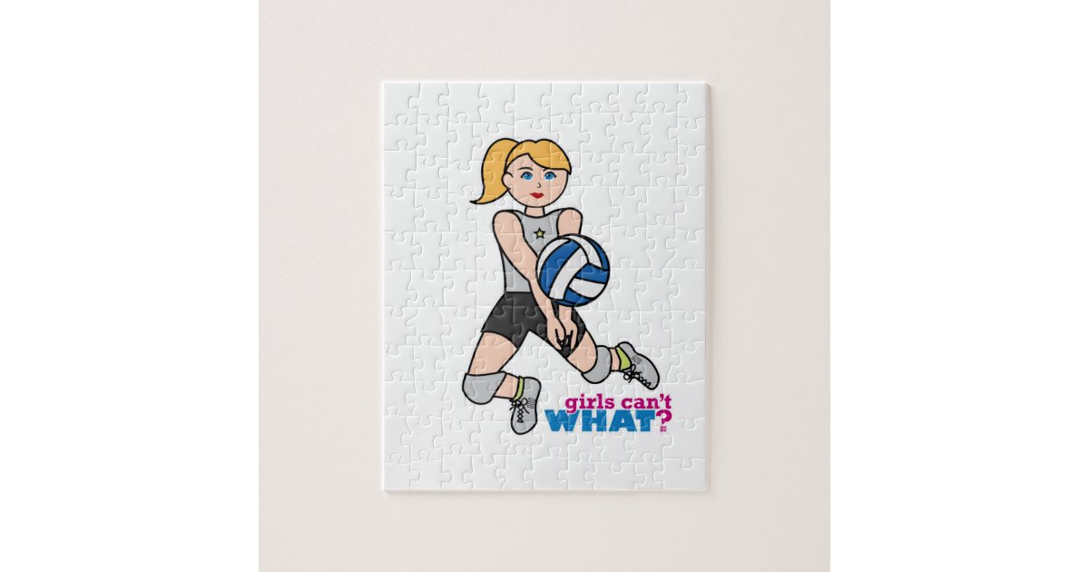 Volleyball Player - Light/Blonde Jigsaw Puzzle | Zazzle