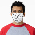 Volleyball Player Sports Fan Adult Cloth Face Mask | Zazzle