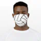 Volleyball Player Sports Fan Adult Cloth Face Mask | Zazzle