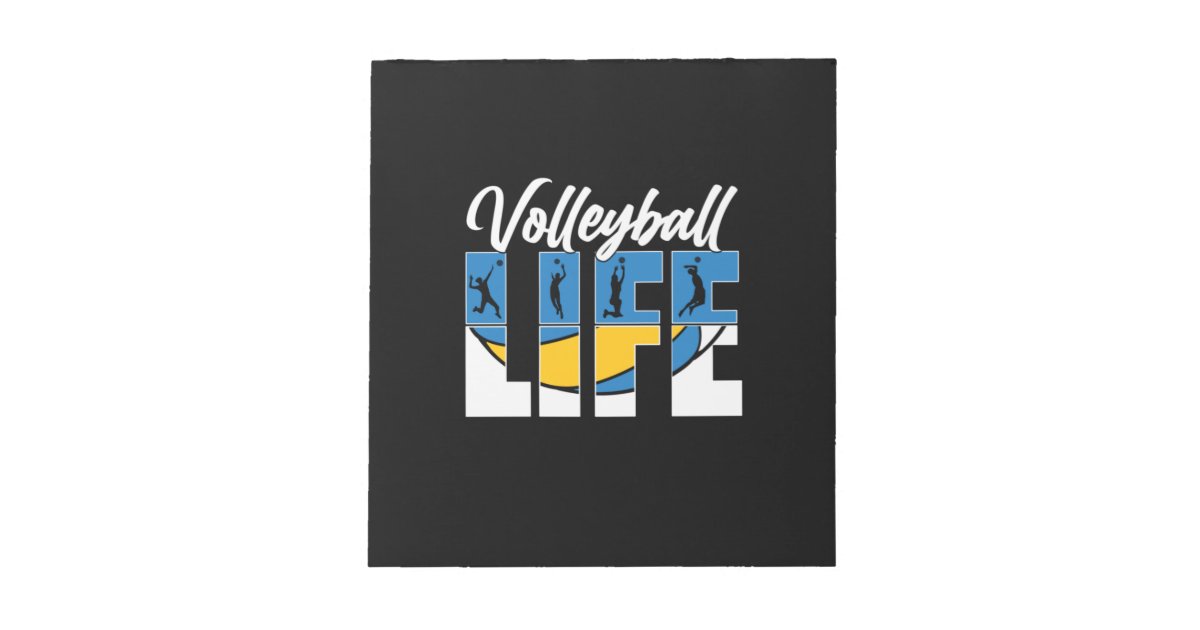 Volleyball Player | Volleyball Life Notepad | Zazzle