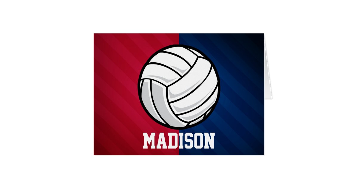 Volleyball; Red, White, and Blue | Zazzle