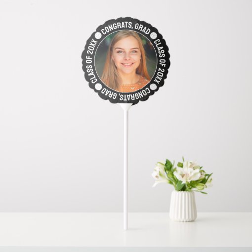Volleyball Senior Congrats Custom Graduation Photo Balloon | Zazzle