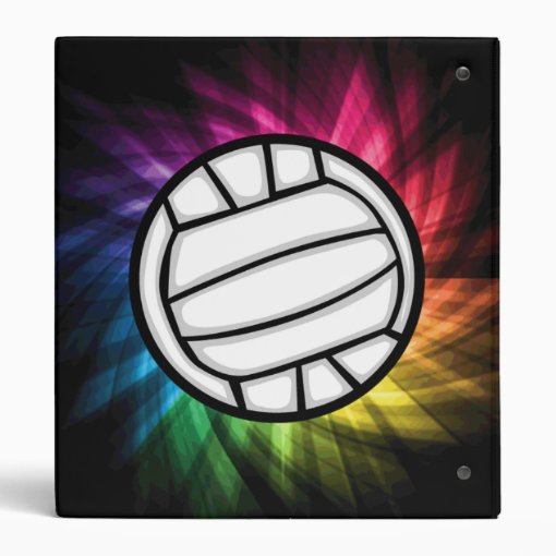 Volleyball; Spectrum Binder | Zazzle
