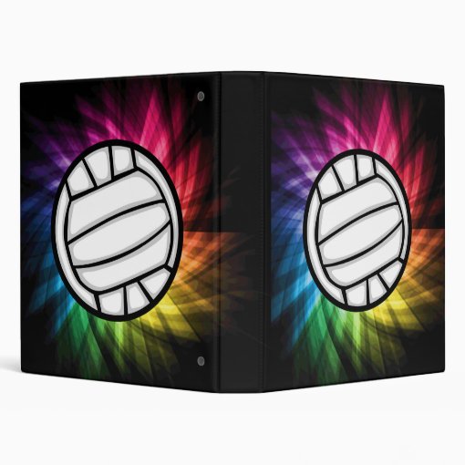 Volleyball; Spectrum Binder | Zazzle