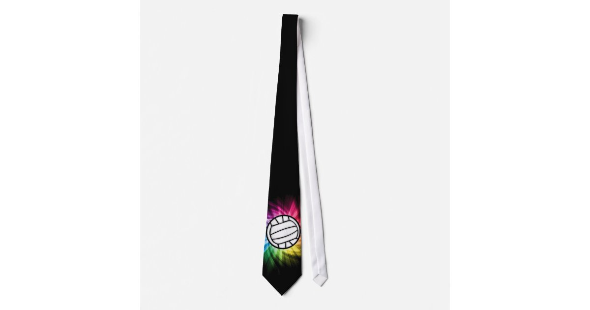 Volleyball; Spectrum Neck Tie | Zazzle