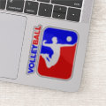 Volleyball Sports | 3"x 3"- Glossy Transparent Sticker | Zazzle