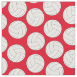 Volleyball Sports Navy Blue Fabric | Zazzle