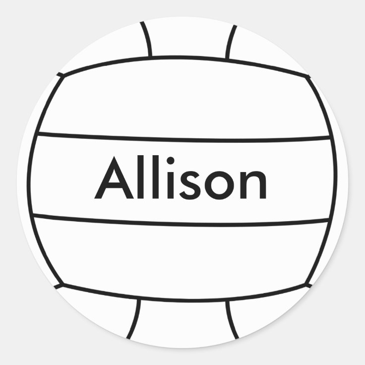 Volleyball Sticker | Zazzle