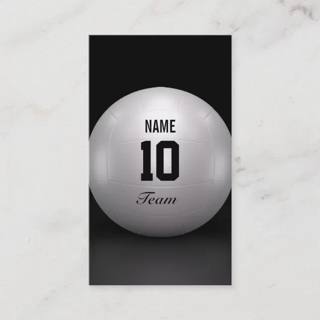 Volleyball Team Business Card | Zazzle