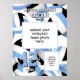 volleyball team colors with photos lt blue black poster | Zazzle