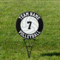Volleyball Team Name and Player Number Custom Yard Sign | Zazzle