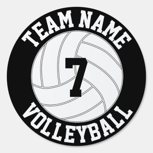 Volleyball Team Name and Player Number Custom Yard Sign | Zazzle