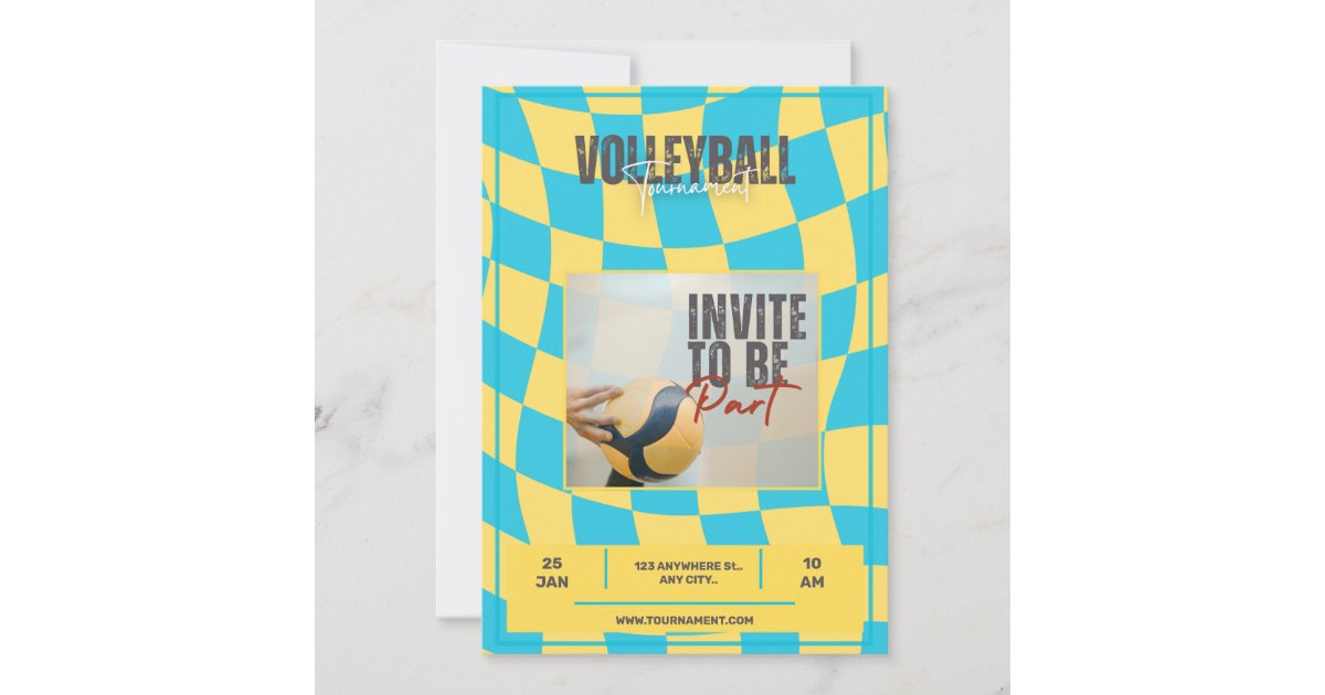 volleyball tournament invitation | Zazzle
