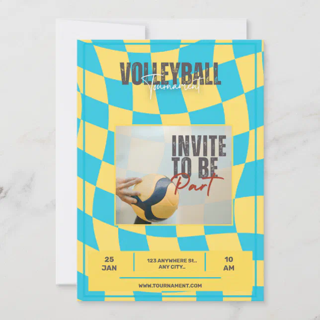 volleyball tournament invitation | Zazzle