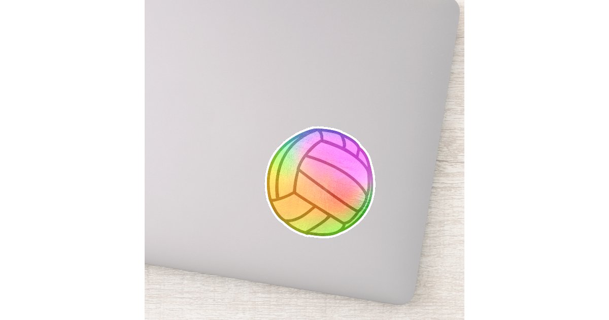 Volleyball Vinyl Sticker | Zazzle
