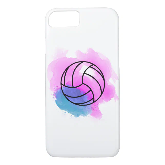 Volleyball Watercolor Case-Mate iPhone Case | Zazzle