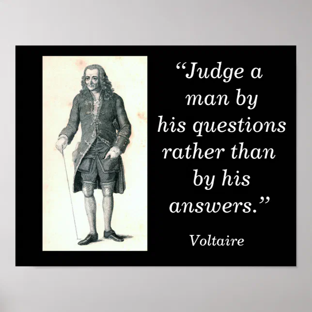 Voltaire quote - art poster | Zazzle
