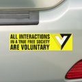 Voluntarism Bumper Sticker | Zazzle