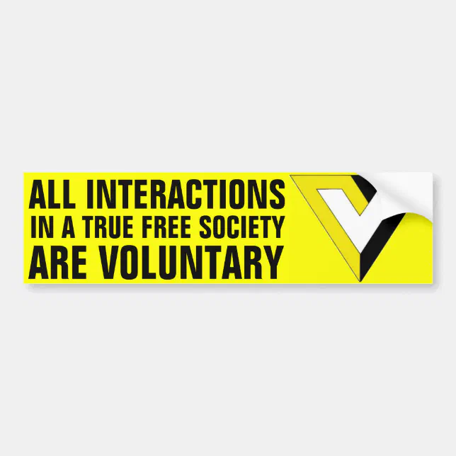 Voluntarism Bumper Sticker | Zazzle
