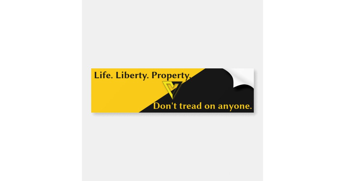 Voluntaryist Anarcho-Capitalist Bumper Sticker | Zazzle