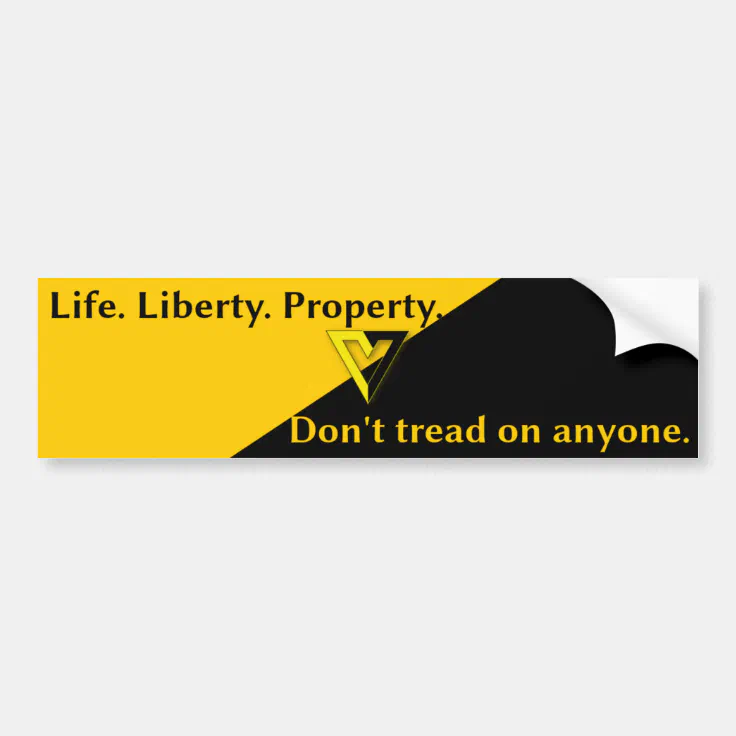 Voluntaryist Anarcho-Capitalist Bumper Sticker | Zazzle