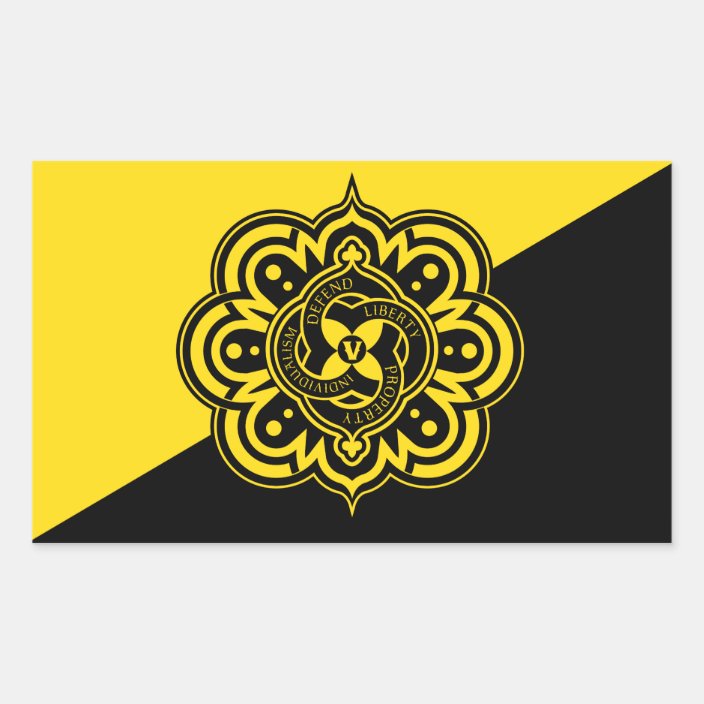 Voluntaryist Flag Stickers | Zazzle.com