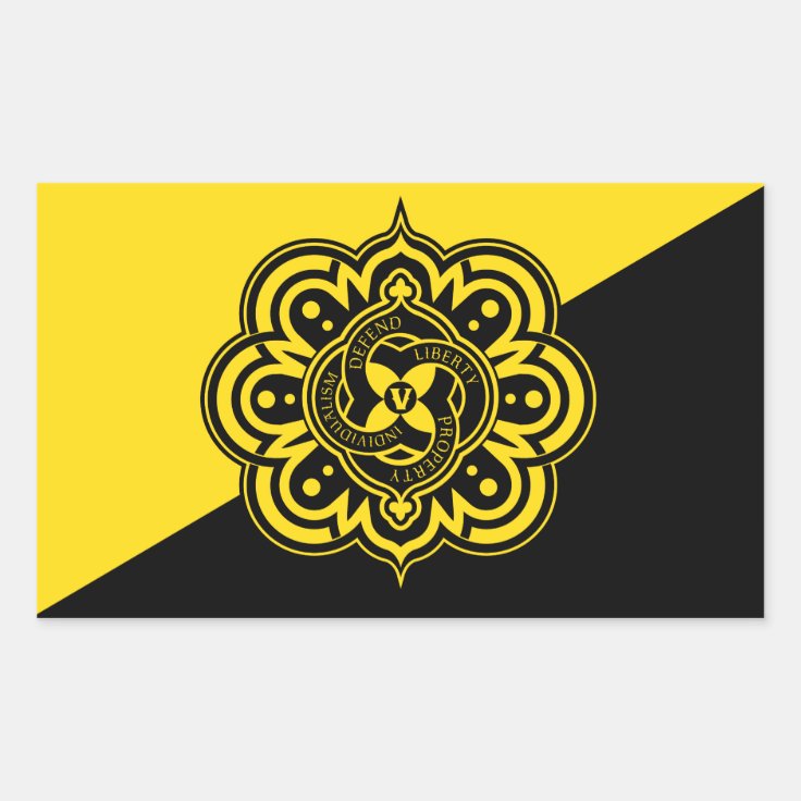Voluntaryist Flag Stickers | Zazzle