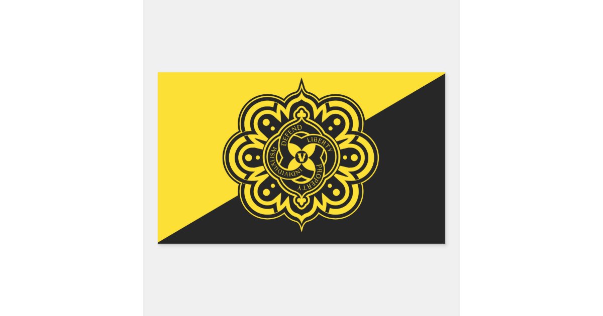 Voluntaryist Flag Stickers | Zazzle