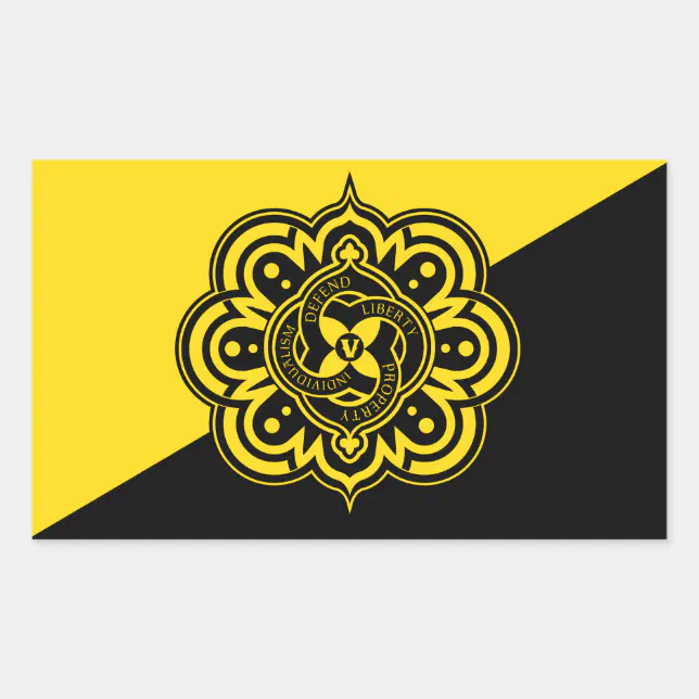 Voluntaryist Flag Stickers | Zazzle