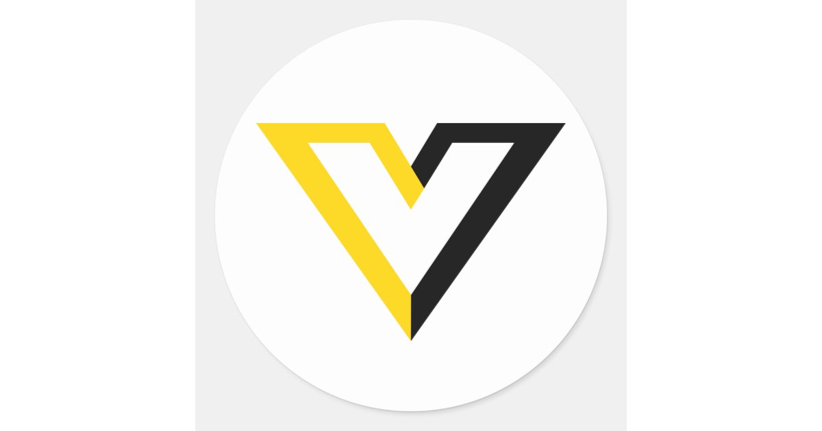 Voluntaryist V Classic Round Sticker | Zazzle