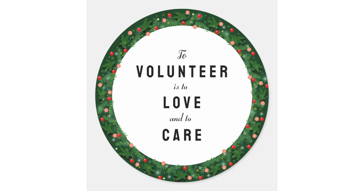 Volunteer Appreciation Classic Round Sticker | Zazzle