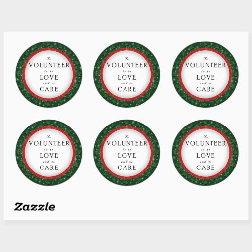 Volunteer Appreciation Classic Round Sticker | Zazzle