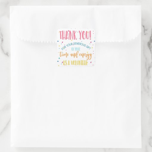 volunteer appreciation week sticker plaster | Zazzle