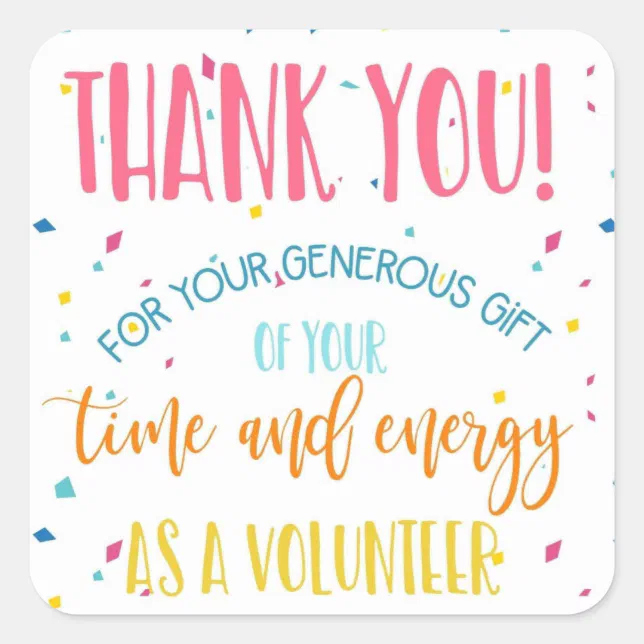 volunteer appreciation week sticker plaster | Zazzle