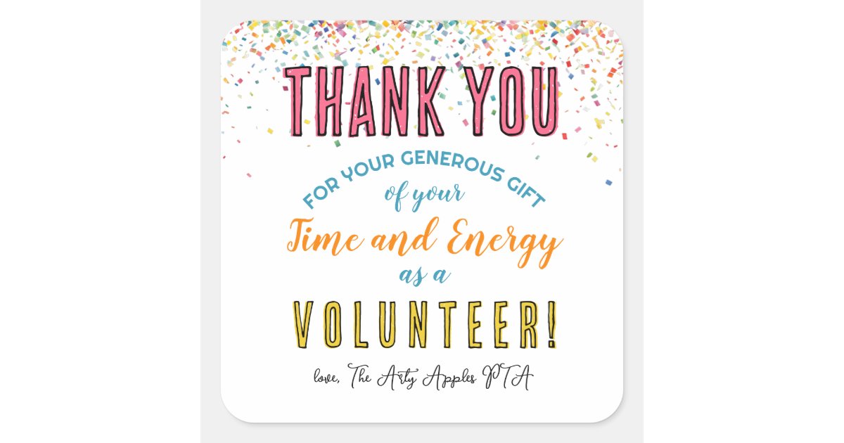 volunteer appreciation week sticker plaster | Zazzle