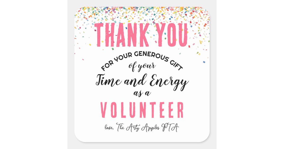 volunteer appreciation week sticker plaster | Zazzle