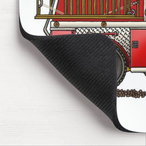 Volunteer Fire Truck Firefighter Mouse Pad | Zazzle