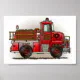 Volunteer Fire Truck Poster | Zazzle