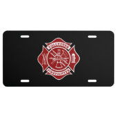 Volunteer Firefighter Aluminum License Plate | Zazzle