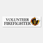 Volunteer Firefighter Bumper Sticker | Zazzle.com