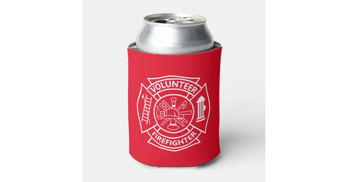 Volunteer Firefighter Can Cooler | Zazzle