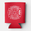 Volunteer Firefighter Can Cooler | Zazzle