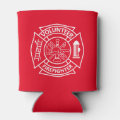 Volunteer Firefighter Can Cooler | Zazzle