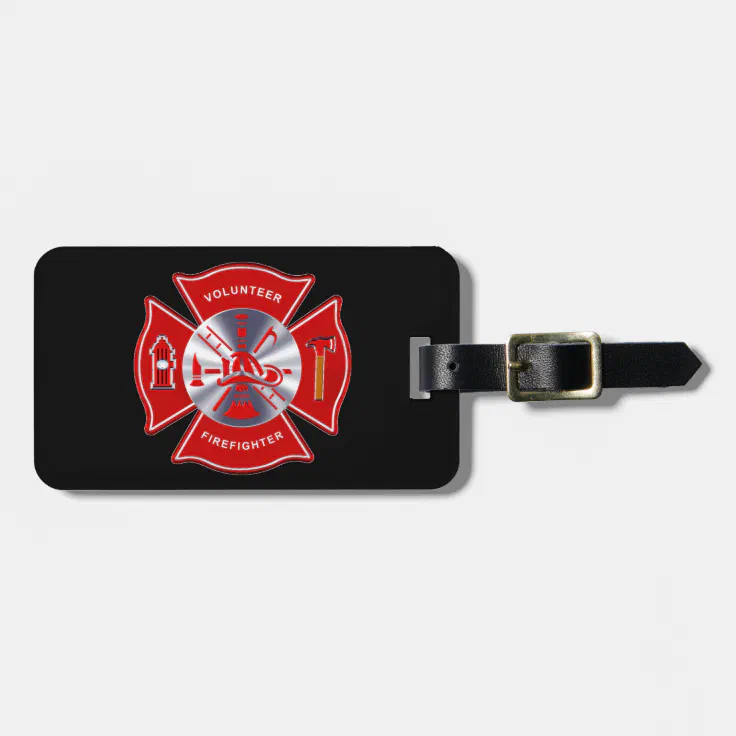 Volunteer Firefighter Tag (add your contact info) | Zazzle