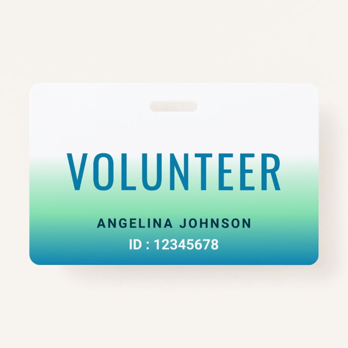 Volunteer ID Badge | Zazzle.com