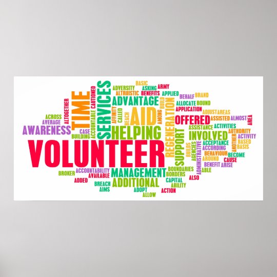Volunteer Poster | Zazzle.com