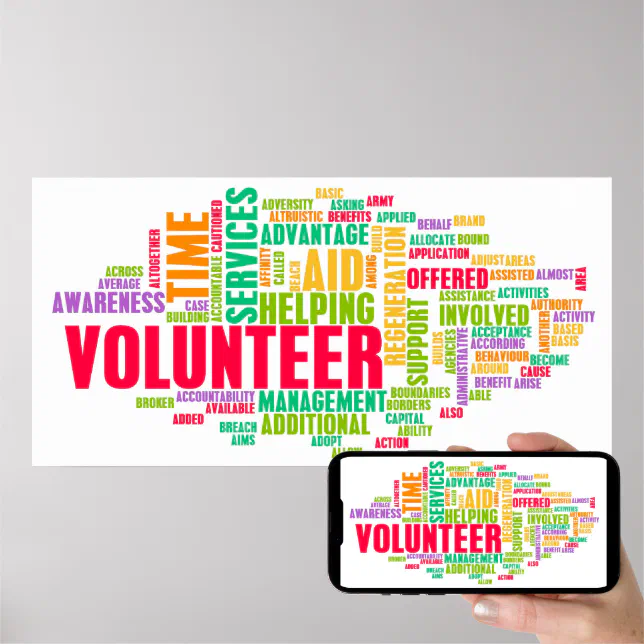 Volunteer Poster | Zazzle