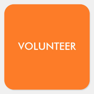 Volunteer Stickers | Zazzle