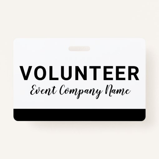 Volunteer Staff Badge | Zazzle