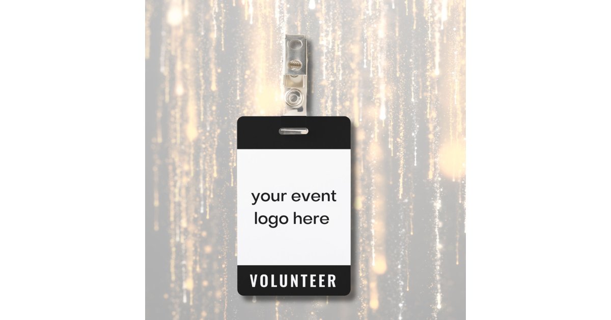 Volunteer Staff Event Badge | Zazzle